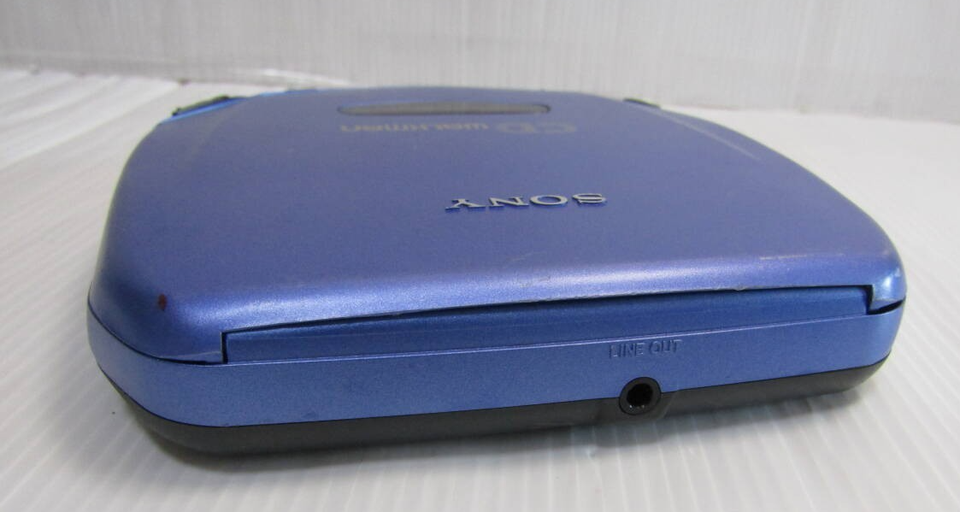 Sony D-E404 Portable CD Player Walkman Compact Deck Recorder Blue 1999 ...