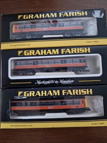 Graham Farish N Gauge Class 101 3 Car DMU BR Strathclyde Diesel Lot 1 ...