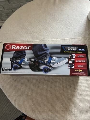 Razor Turbo Jetts Electric Heel Wheels DLX Blue w/Lighted Wheels .Brand ...