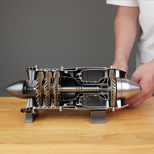 WP85 Turbojet Engine Model Fighter Jet Aircraft Engine Movable Model ...