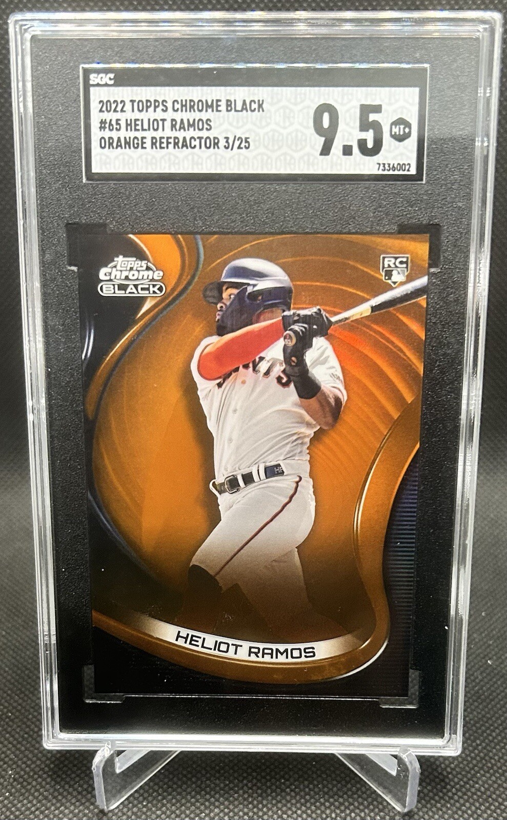 2022 Topps Chrome Black - Orange Refractor #65 Heliot Ramos /25 (RC ...