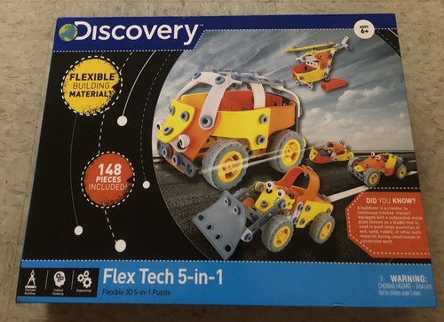 Discovery Kids Btand Build and Play Flexi 5-in-1 Educational Puzzle Kit ...