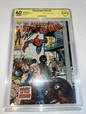 Amazing Spider-Man (1971) # 99 (CBCS 6.0 OWWP) Verified Signature Stan ...