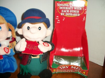 best reviews Vintage tl singing interactive plush toys set of 4.