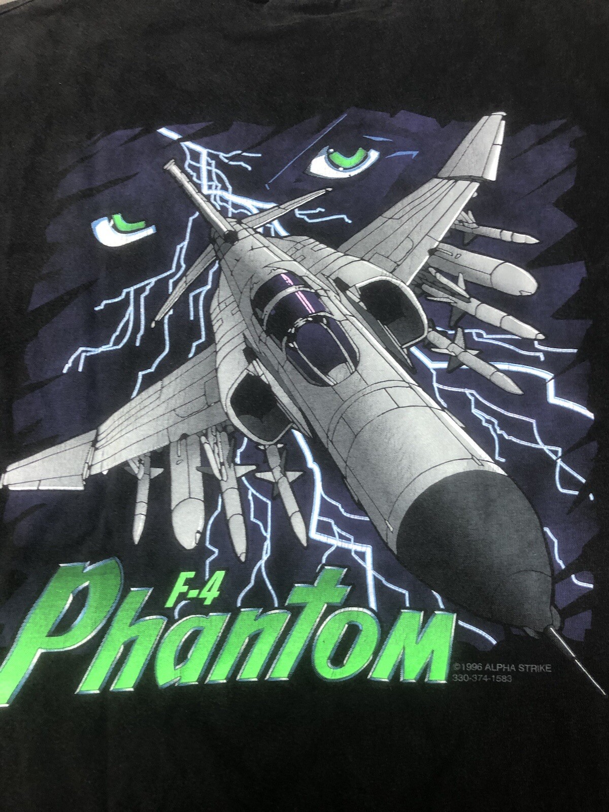 Vintage 1996 F-4 Phantom Jet Cougar Alpha Strike T Sh… - Gem