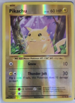 Rare XY Evolutions Pikachu 35/108 Reverse Holo Pokémon Card NM | eBay