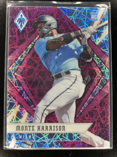 2021 Panini Chronicles #6 Monte Harrison Phoenix Purple Velocity Miami ...