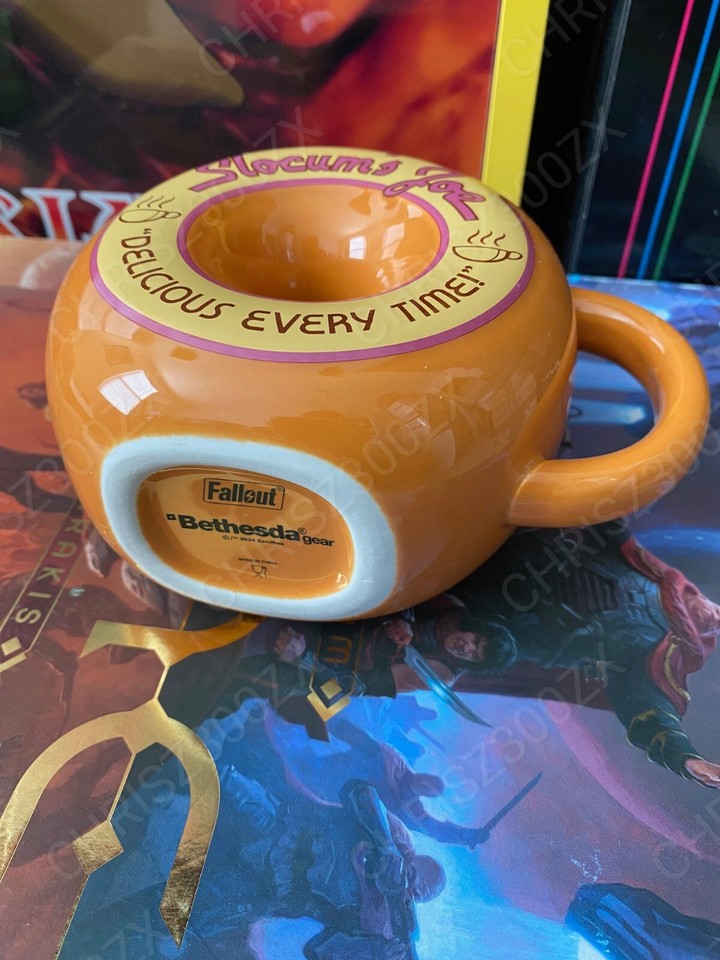 Fallout 4 Slocum's Joe Dough Boy Mug Coffee Ceramic Donut Cup Figure ...