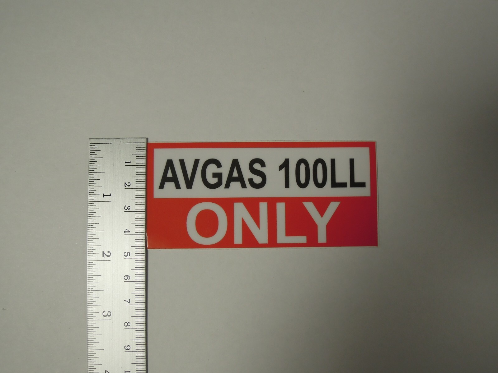AVGAS 100LL ONLY - Aicraft Sticker - Placard - | eBay.de