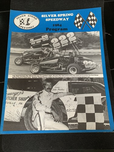 Silver Spring Speedway Program Vintage PA Racing Magazine 1984 | eBay