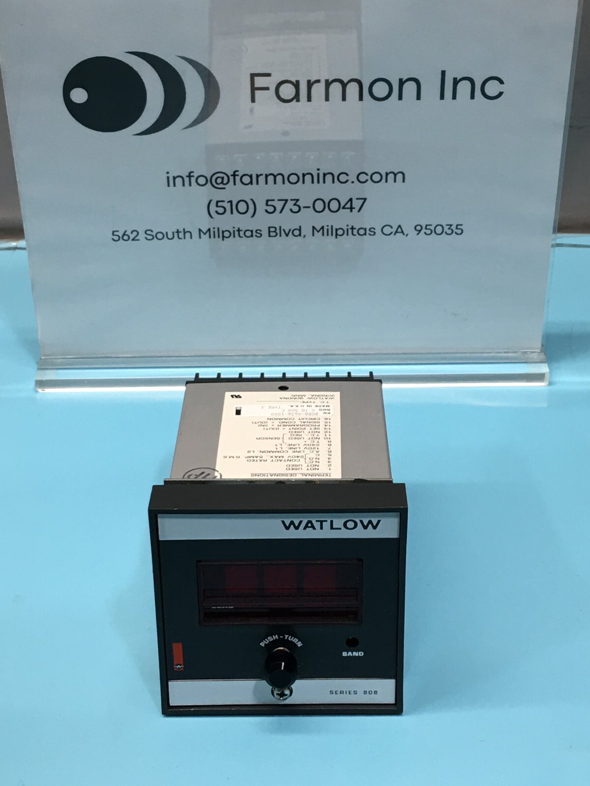WATLOW Series 808 Temperature Controller 808A-0636-1000, 0-500 °C ...