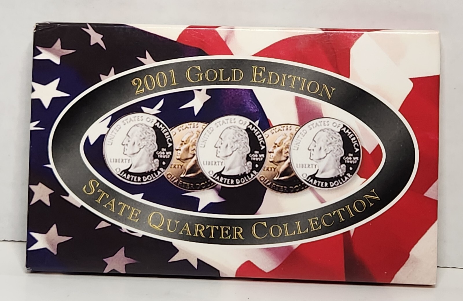 2001 Gold Edition State Quarter Collection Brilliant Uncirculated Mint ...