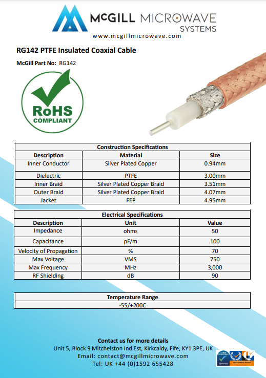N Male to TNC male Cable Assembly Low Loss Coaxial RG142 low loss ...