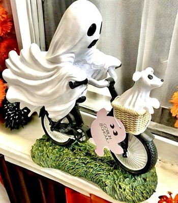 Goblin & Ghoul Ghost Riding Bike Ghost Puppy Dog VIRAL Halloween ...
