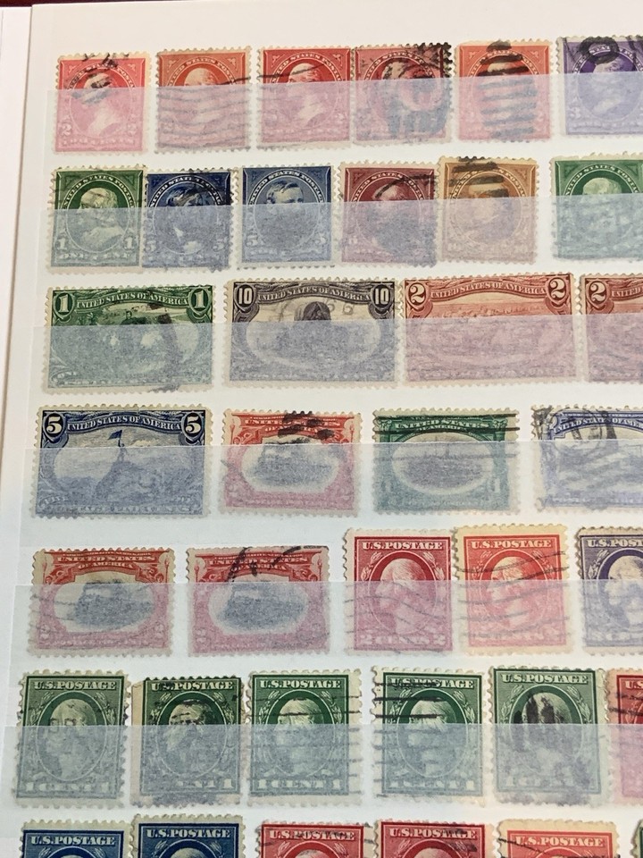 USA Old Stamps In Album Used Lot Unchecked | eBay UK