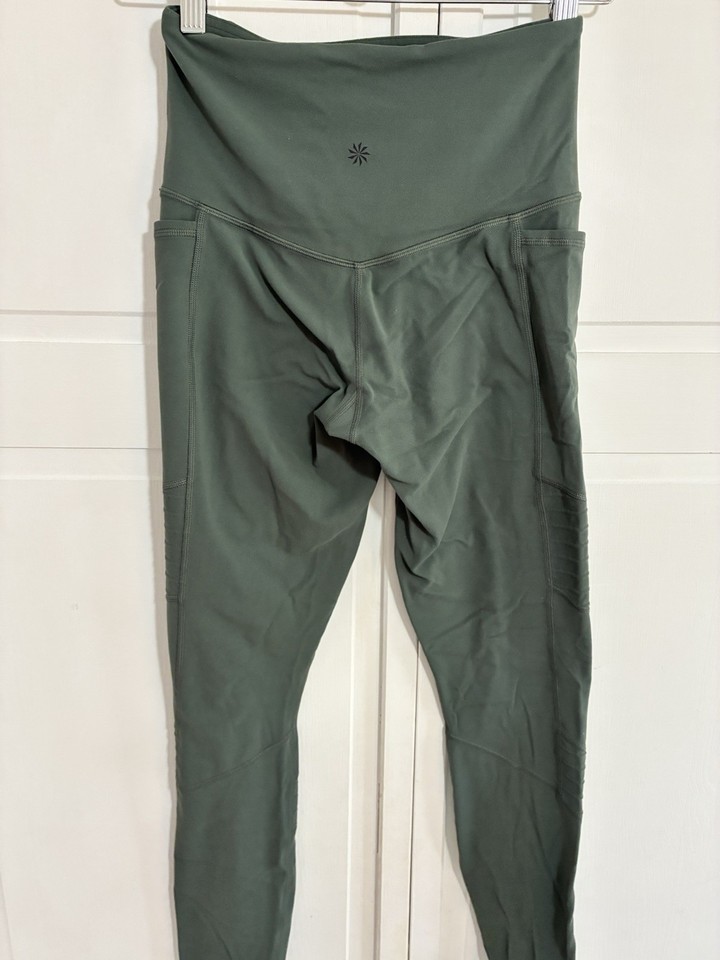 Athleta Inclination Moto Tight Green XS | eBay UK