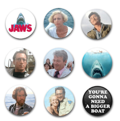 25mm 1" BUTTON BADGES x9 JAWS | eBay UK