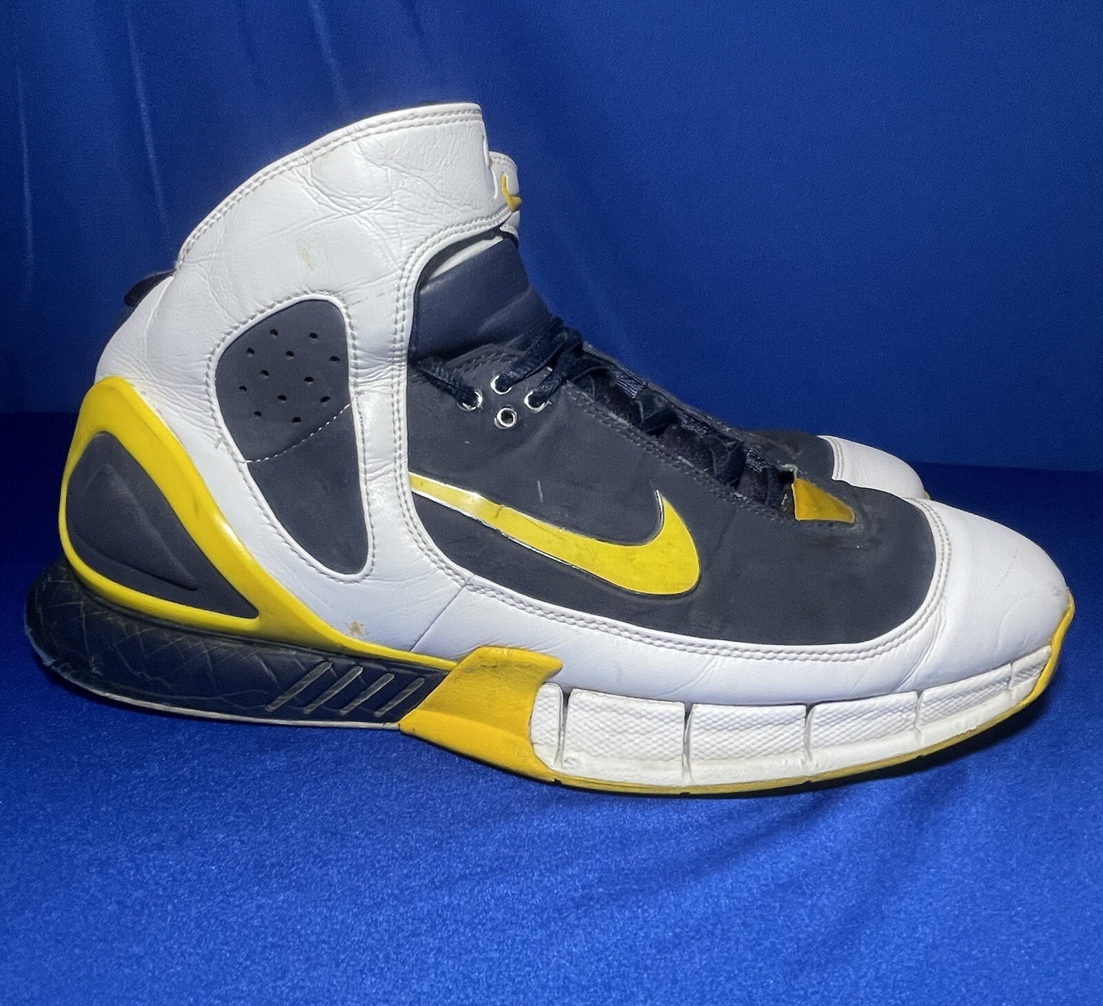 Vintage Nike KOBE Air Zoom Huarache 2K5 Midnight Navy Men Shoe Size 13 ...
