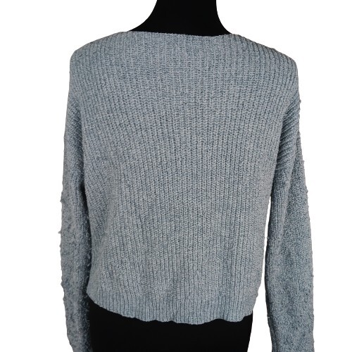 Women XL Extra Large Sweater Pull Over Light Blue Nubby Shaggy Texture ...