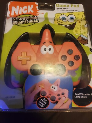 2004 Nick PlayStation 2 Controller Patrick Star Dual Vibration RARE ...
