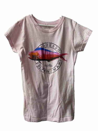 Salt Life T shirt Girls Size S Pink Cap Sleeve Round Neck Dorado ...