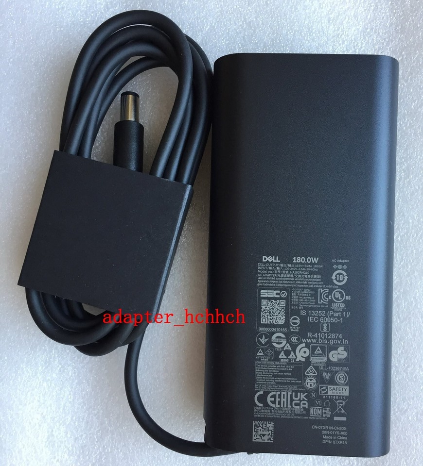 New Original Dell Precision 7770 HA180PM210 DA180PM210 AC Adapter Cord ...