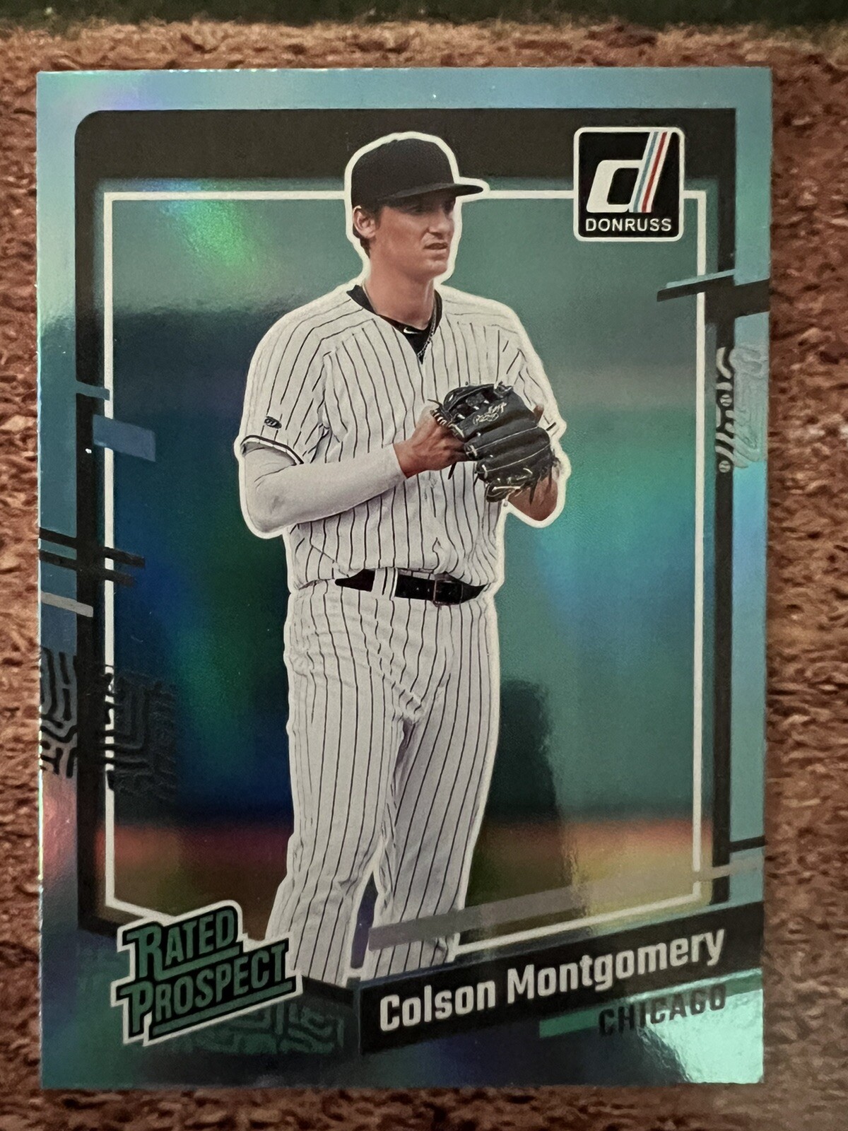 2023 Donruss Carolina Blue Holo Foil Rated Prospect Colson Montgomery ...