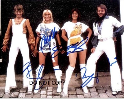 ABBA Autographed Signed 8x10 reprint Photo #5 !! | eBay