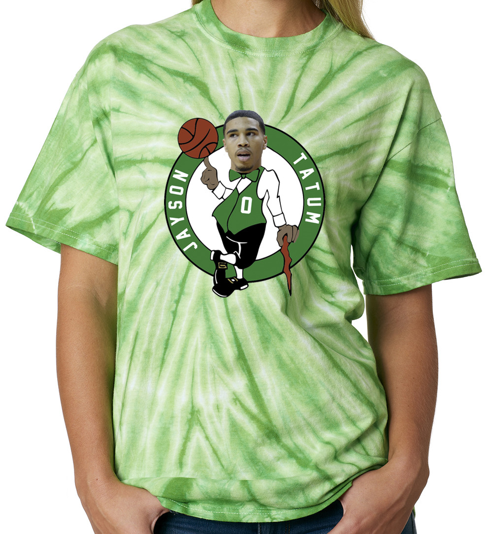 Tie-Dye Jayson Tatum Boston Celtics "Logo" Jersey T-Shirt Shirt | eBay