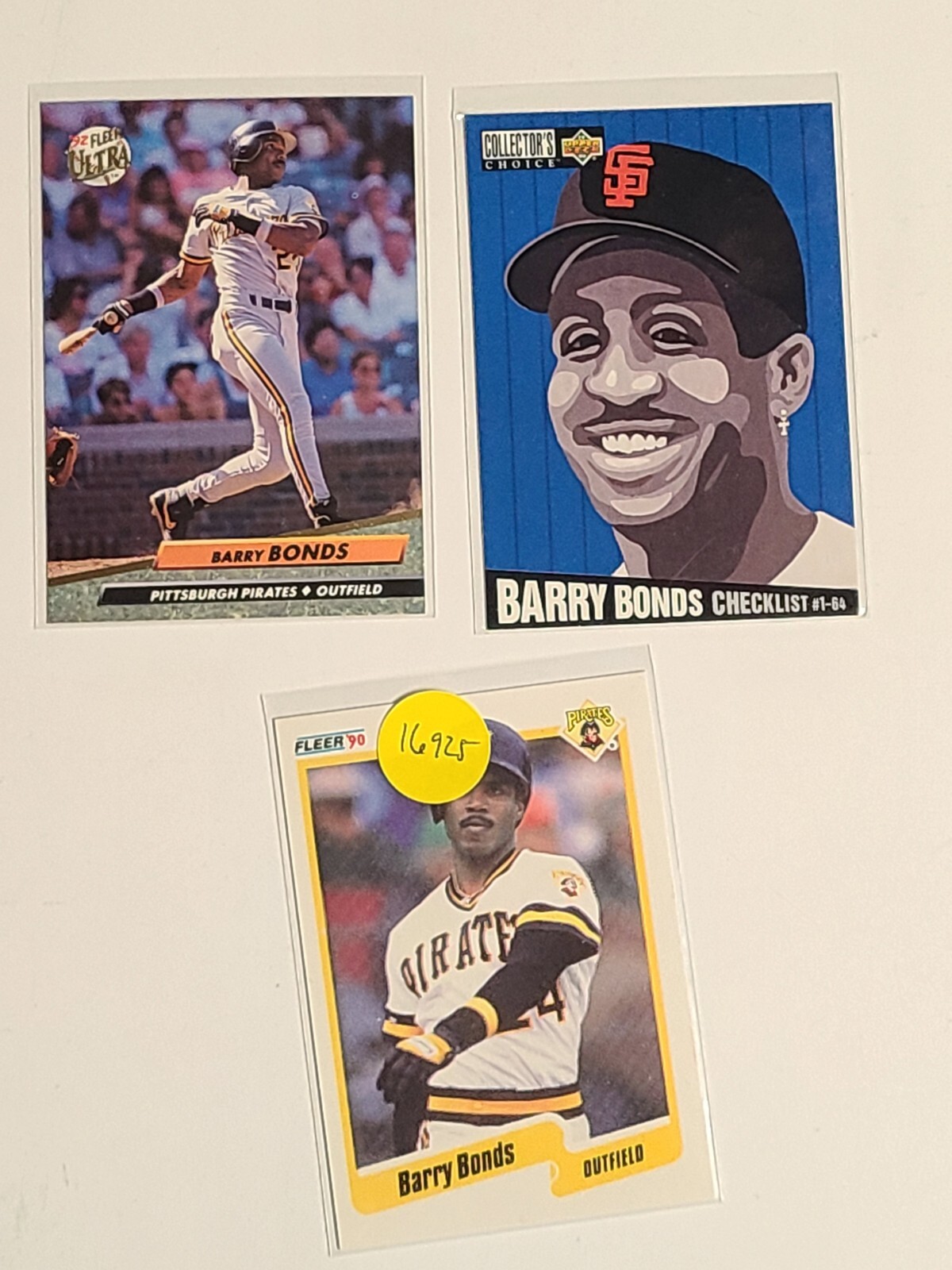Barry Bonds 3 Card Lot #1 Pirates Giants | eBay