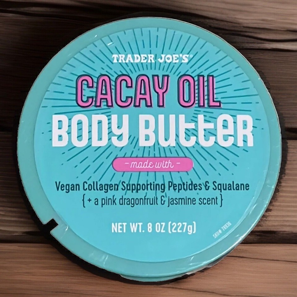 Trader Joe's Cacay Oil Body Butter Vegan Collagen Peptides New Limited ...