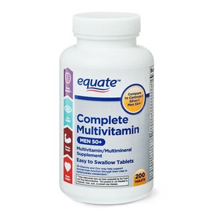 Equate Complete Multivitamin Tablets, Men 50+, 200 Count.+ 681131119757 ...