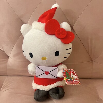 HELLO KITTY SANTA HAT PLUSH CHRISTMAS (FAST SHIPPING) SANRIO STUFFED ...