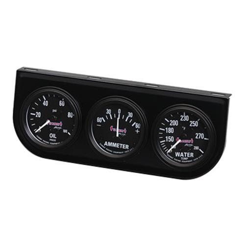 Summit Racing Gauge Kit Analog Console 2 1/16" Water Temperature Oil ...