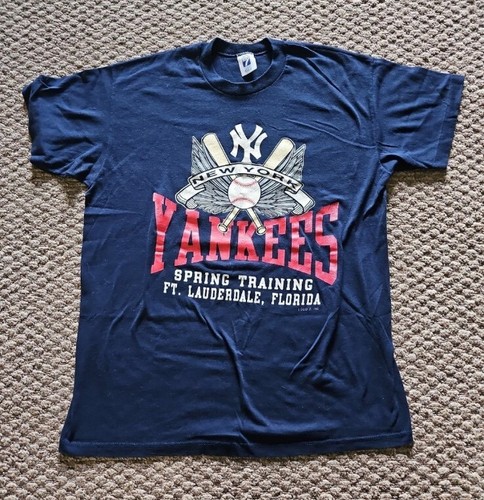 Vintage Logo 7 New York Yankees Spring Training XL Shirt | eBay