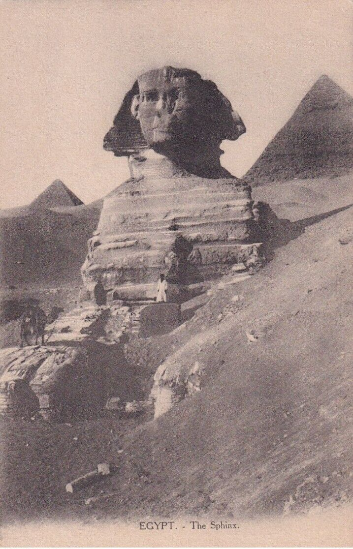 EGYPT, SPHINX AND PYRAMIDS, Rare Vintage REAL PHOTO Postcard 1915s | eBay