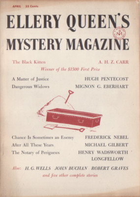 Ellery Queen's Mystery Mag April 1956 - Frederick Nebel, Michael ...