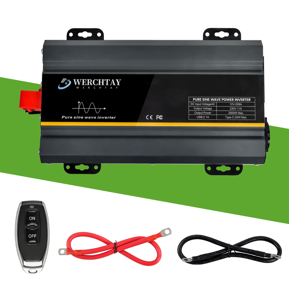 Power Inverter 3000W 3600W 5000W Pure Sine Wave 12V To 240V Converter ...