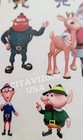 VINTAGE STICKERS RUDOLPH THE RED NOSED REINDEER SANTA ELF YETI RARE ...