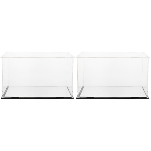 2 Pcs Action Figure Storage Case Collectable Display Clear for Figures ...