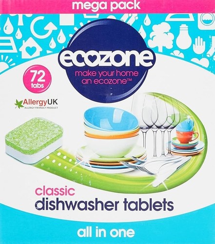 Ecozone Classic All-In-One Dishwasher Tablets Mega Pack 72 Capsules - DTC72 | eBay UK