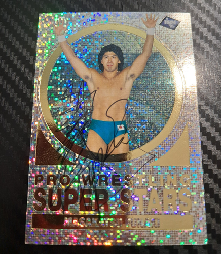 1995 BBM Pro Wrestling SPARKLE REFRACTOR Masakatsu Funaki MMA SIGNED ...