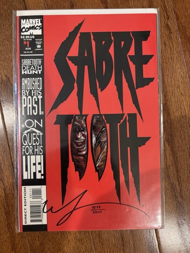 Sabretooth Miniseries (1993) SIGNED by Mark Texiera: Wolverine, Graydon ...
