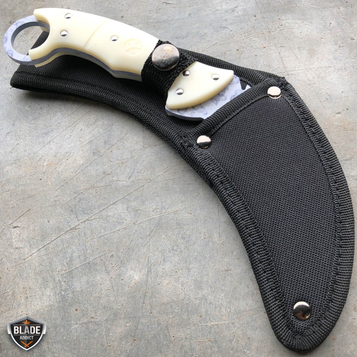 8.5" Tactical Stained CSGO Talon Fixed Blade Counter Strike Karambit ...