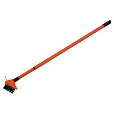TELESCOPIC PATIO CLEANING WIRE BRUSH BLOCK PAVING WEED SCRAPER RAKE ...