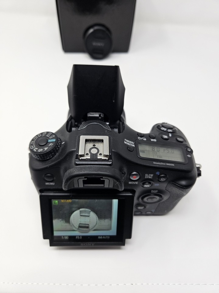 Sony Alpha a68 24.2MP Digital SLR Camera - Black (Kit w/ 18-55mm Lens ...