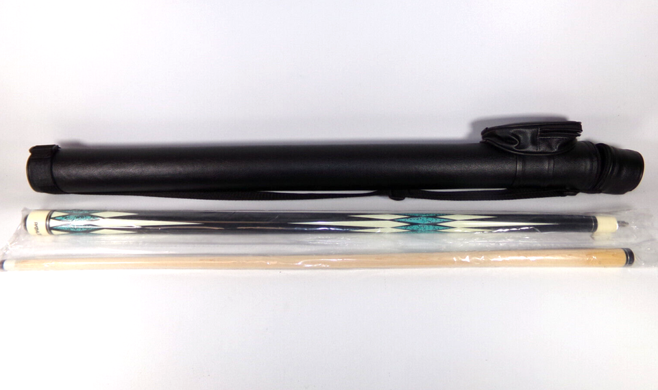 NEW Pathline Pool Cue Kit, 58" Canadian Maple Billiard Stick and Hard ...