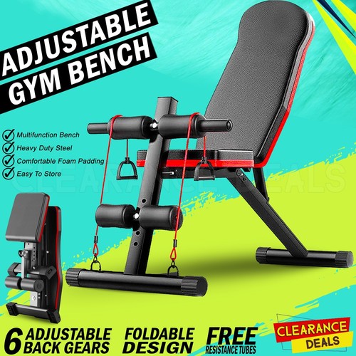 Multi Exercise Adjustable Incline Decline Weight Bench WeightLifting ...