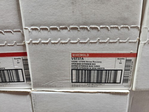 Wiremold V5737A Extension Box Open Base, Ivory, 5-1/2"L (Pack of 5) | eBay