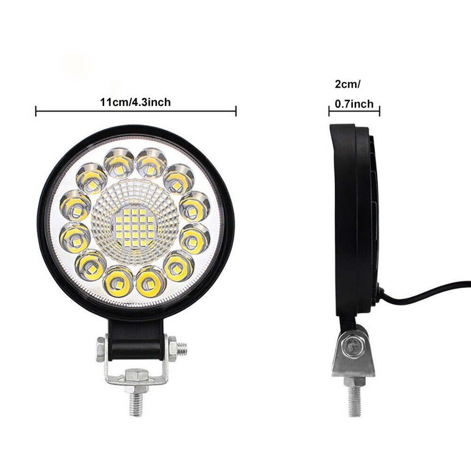 Pair 4"Inch Led Work Light Offroad Flood Truck SUV ATV Driving Fog Lamp ...